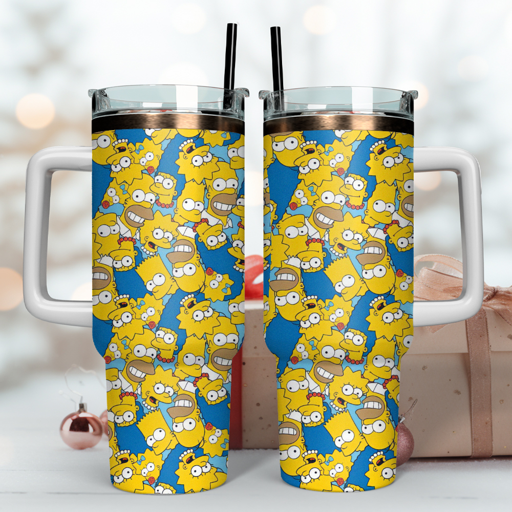 The Simpsons Tv Series Custom Stanley Quencher 40Oz Stainless Steel ...