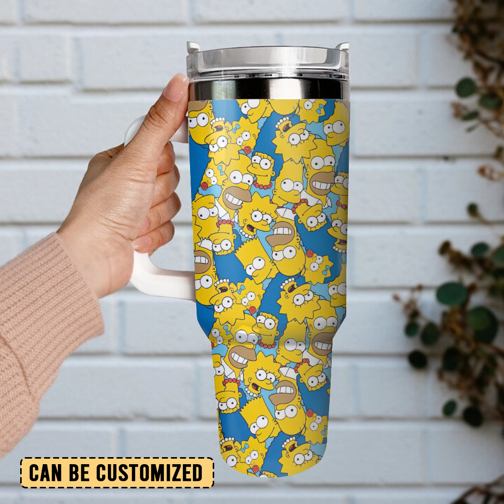 The Simpsons Tv Series Custom Stanley Quencher 40Oz Stainless Steel ...