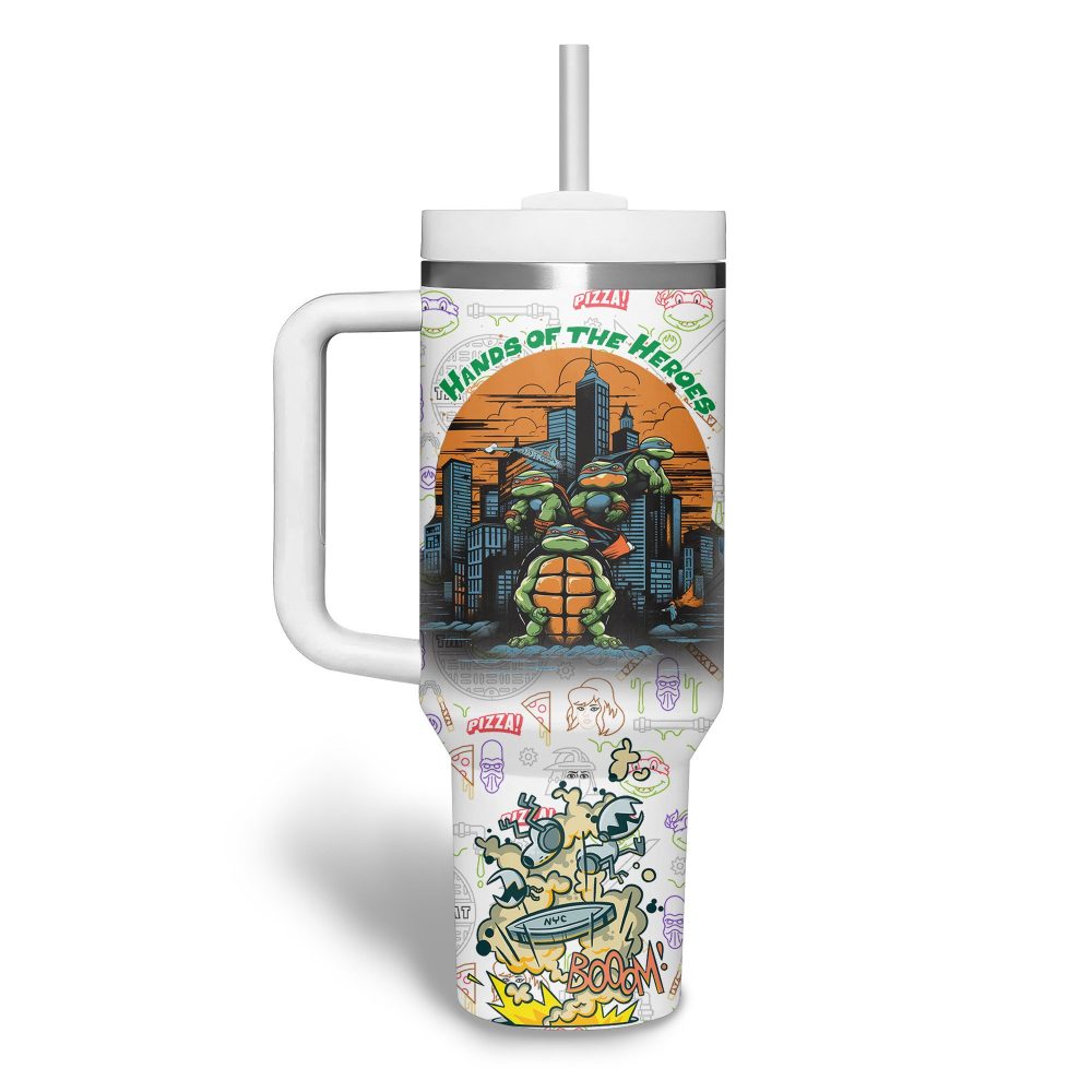 Ninja Turtles Tv Series Custom Stanley Quencher 40Oz Stainless Steel ...